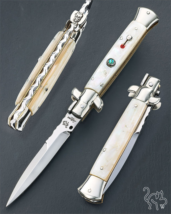 Walt's 23cm CUSTOM CLASSIC “Voodoo” Mother of Pearl with Abalone C-CL ...